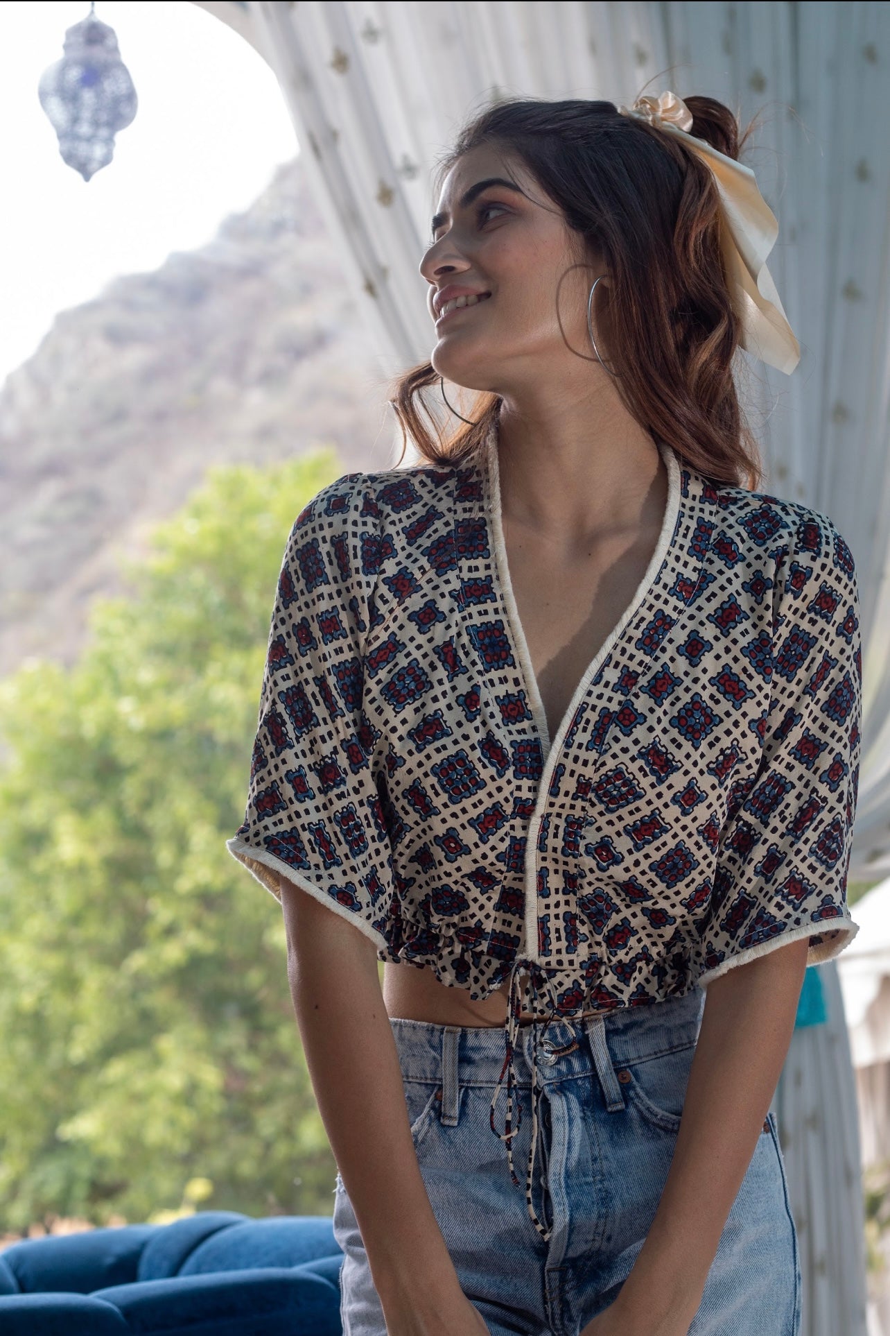 Shop Bangkok Lacy Top – Vibrant Printed Crop Top Inspired by Thai ...